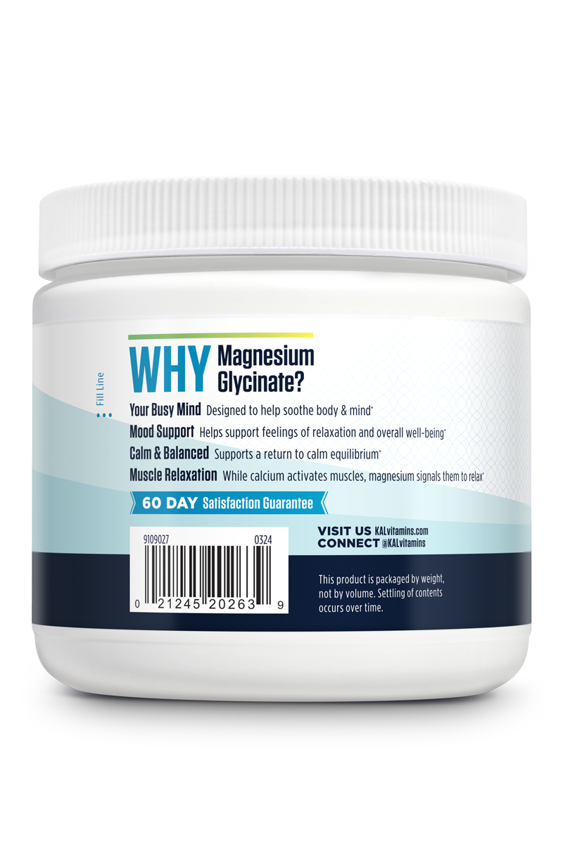 Calming Magnesium Powder - Lemon Lime – Kal Vitamins