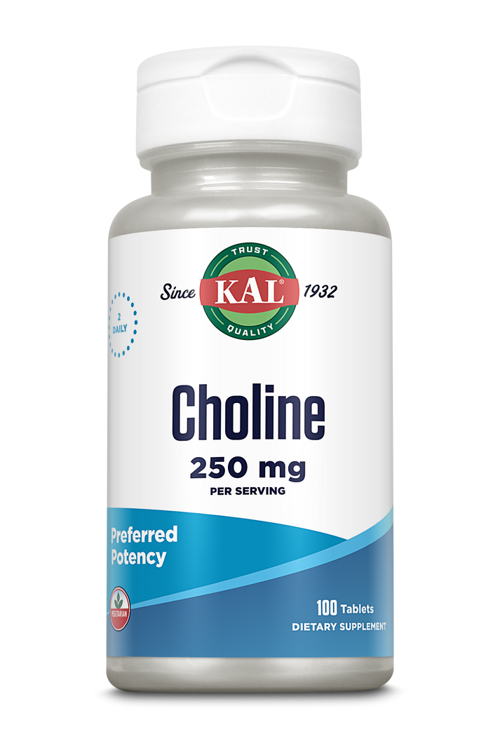 Choline Tablets 250 mg – Kal Vitamins