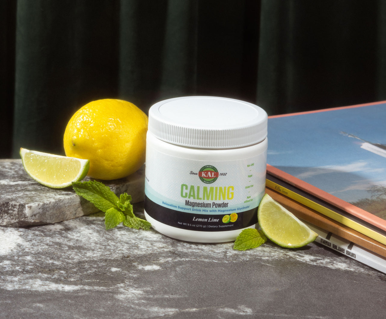 Calming Magnesium Powder - Lemon Lime – Kal Vitamins