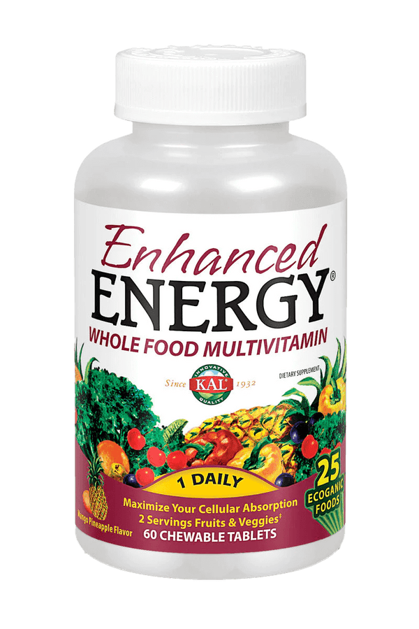 Enhanced Energy® Whole Food Multivitamin Chewables – Kal Vitamins