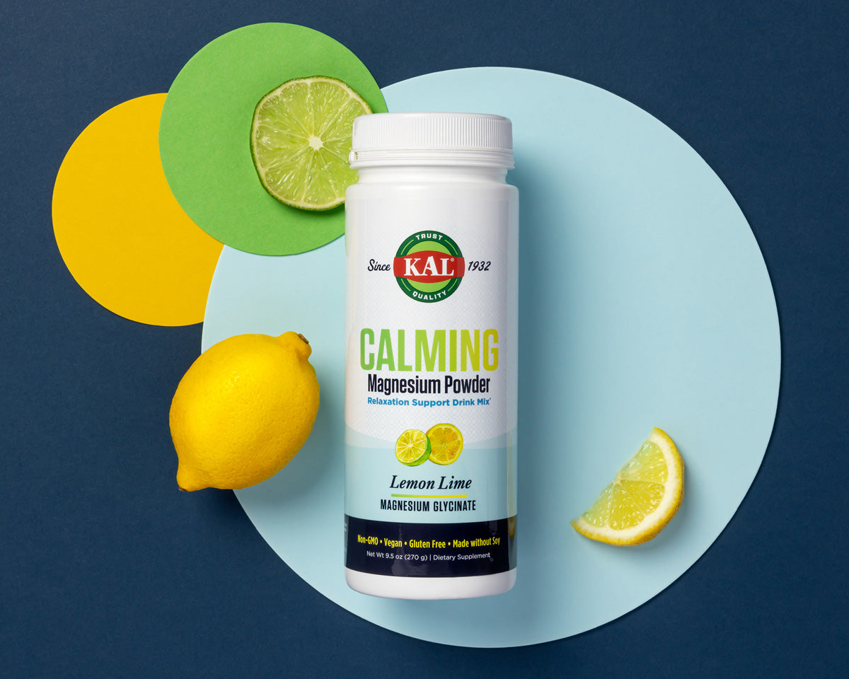 Calming Magnesium Powder - Lemon Lime – Kal Vitamins