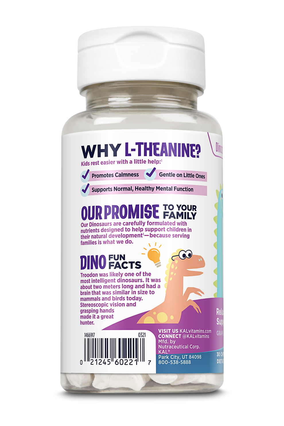 Relax-a-Saurus™ Kids Chewables – Kal Vitamins