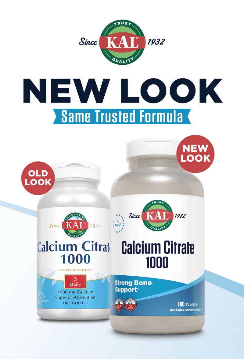 Calcium Citrate 1000 Tablets – Kal Vitamins