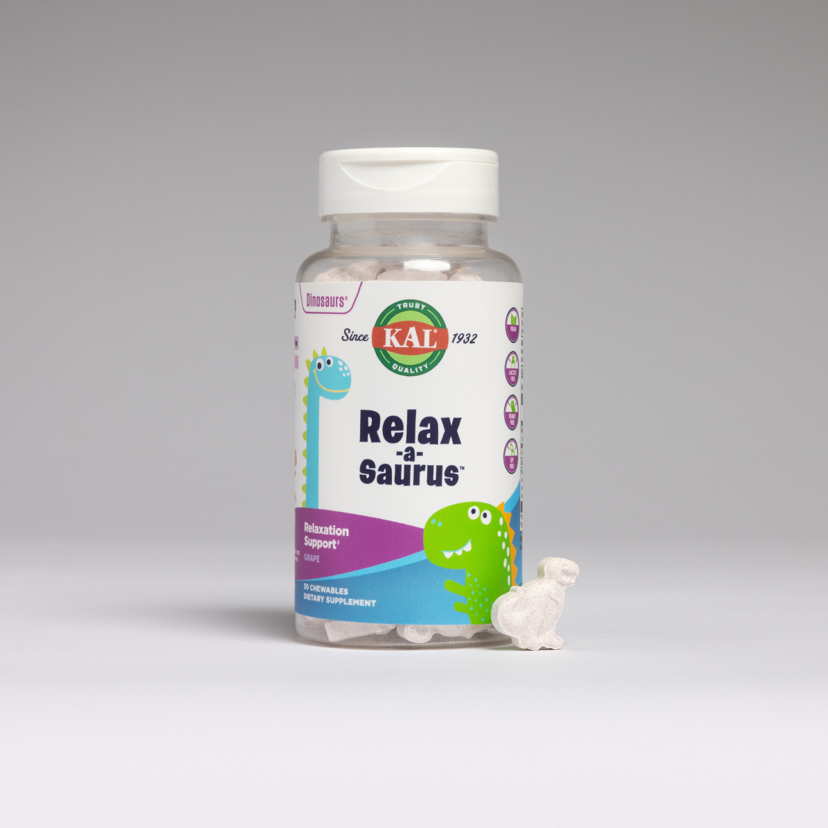 Relax-a-Saurus™ Kids Chewables – Kal Vitamins
