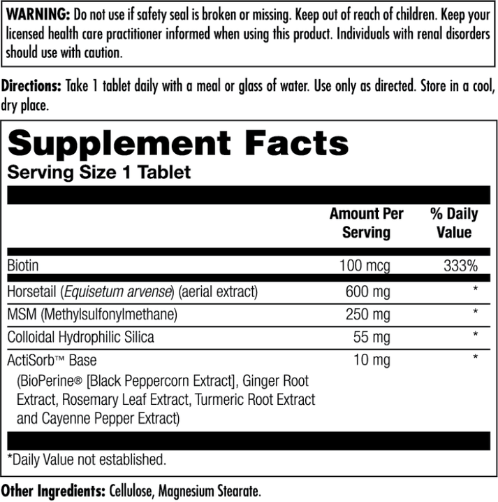 Super Silica Plus™ Clinical Lifestyles™ Tablets – Kal Vitamins